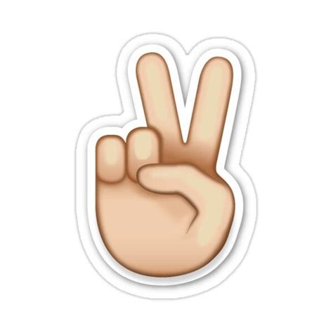 Peace Sign Emoji Sticker