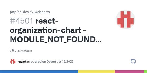 React Organization Chart MODULE NOT FOUND Error Issue 4501 Pnp