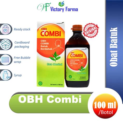 Jual OBH Combi Sirup 100 Ml Obat Batuk Berdahak Rasa Menthol Shopee