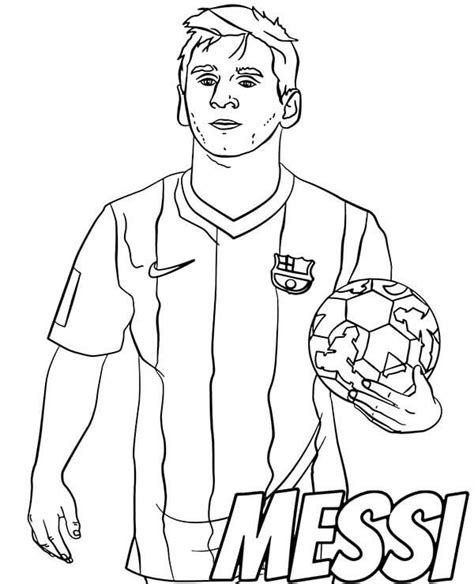Coloriage Génial Messi télécharger et imprimer gratuit sur