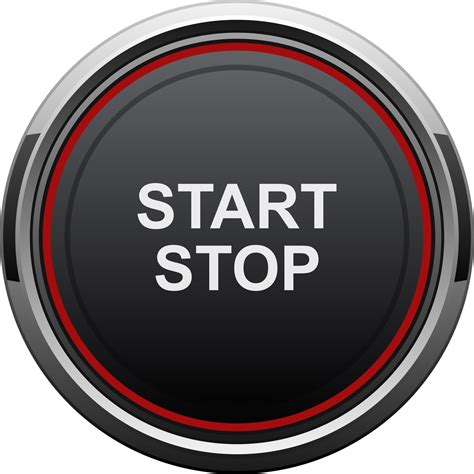 D Marrer Et Arr Ter Le Moteur Bouton Clipart Illustration De Conception