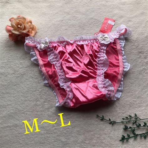 未使用新品 メンズ 豪華 サテン ピンク ホワイト MIX エロカッコいい 高級感 ビキニブリーフ 下着 シースルー ショーツ ビキニ の