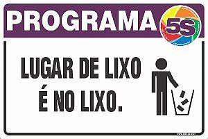 Placa De Programa S Seiton Senso De Organiza O Uma Lugar Para Cada