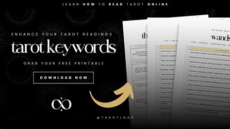 Free Tarot Printable Cheat Sheets Tarot Tips For Beginners