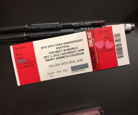 Enhypen Bys Funmeet General Admission Ticket Hobbies Toys