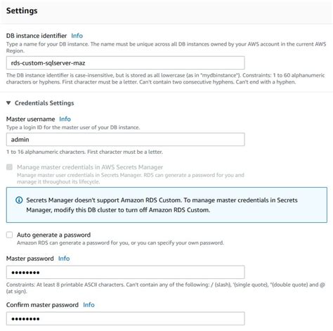 Configure Multi AZ With Amazon RDS Custom For SQL Server AWS Database