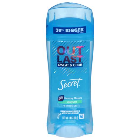 Secret Outlast 72 Hr Gel Antiperspirant Deodorant Unscented Shop
