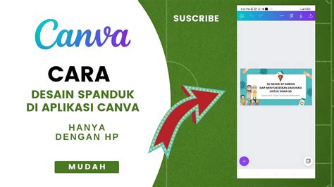 Desain Spanduk Dengan Hp Di Aplikasi Canva Youtube