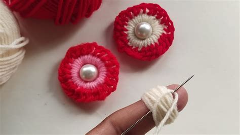 Amazing Woolen Flower Craft Ideas With Finger Easy Hand Embroidery