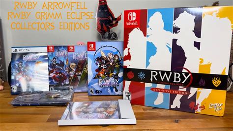 Exclusive Unboxing RWBY Arrowfell Grimm Eclipse Collectors Editions