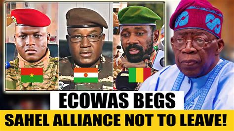 Ecowas Begs Burkina Faso Mali And Niger Not To Leave Bloc Youtube