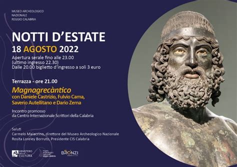 Reggio Calabria Per Notti Destate Al MArRC I Bronzi Di Riace