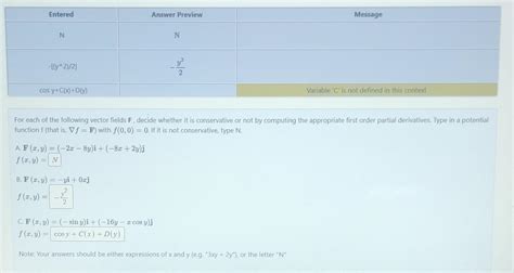 Solved For Each Of The Following Vector Fields F Decide Chegg
