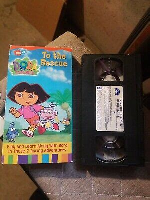 Vintage Nick Jr Dora The Explorer To The Rescue Cartoon Vhs Video