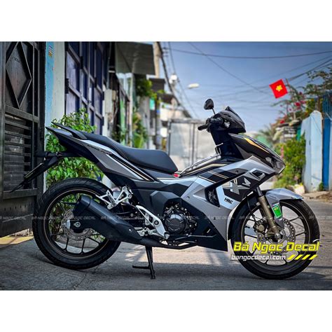 TEM HRC DÁN XE WINNER X V3 V4 MÀU BẠC XANH ĐEN 2024 Shopee Việt Nam