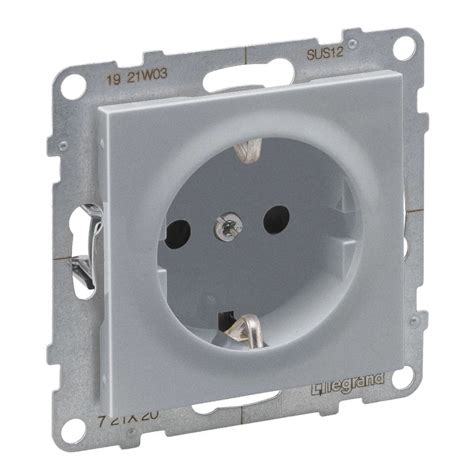 SUNO Gniazdo SCHUKO 2P Z 16 A 250 V z przesłoną zaciski
