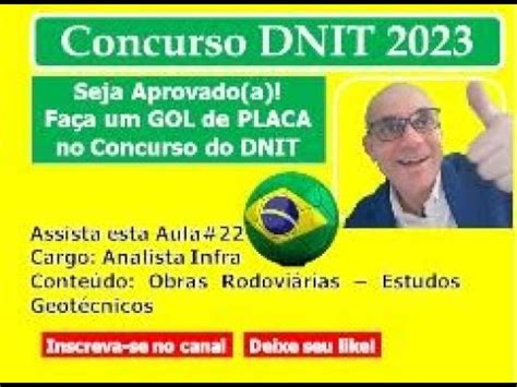 Aula 22 Concurso Do DNIT 2023 YouTube