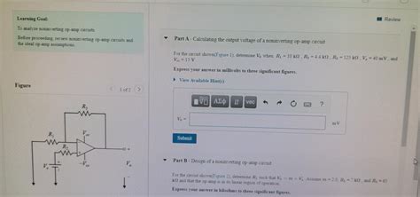 Solved Learning Goal A Review To Analyze Noninverting Chegg