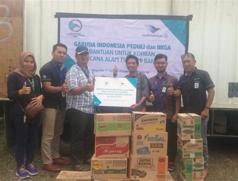 Garuda Indonesia Salurkan Bantuan Kemanusiaan Korban Tsunami Selat