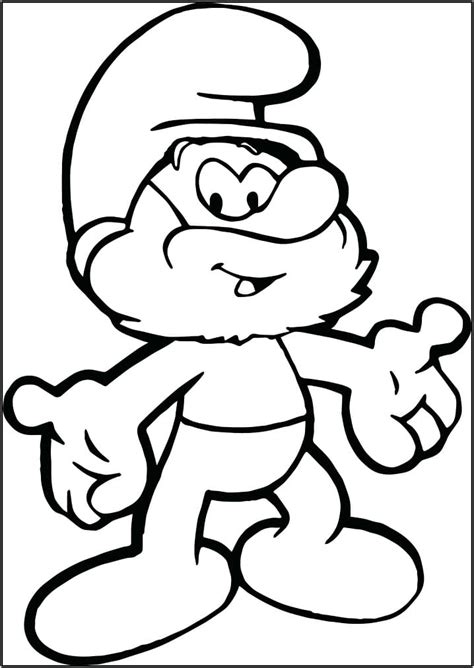 Coloriage Schtroumpf Grognon de Les Schtroumpfs télécharger et