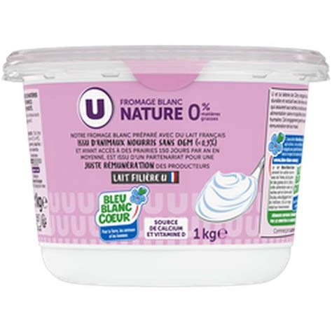 Fromage Blanc Nature 0 MG U 1 KG La Belle Vie Courses En Ligne