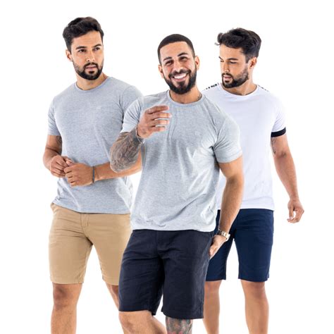 Bermuda Masculina Brim Bolso Inclinado Esporte Fino Bermuda Social