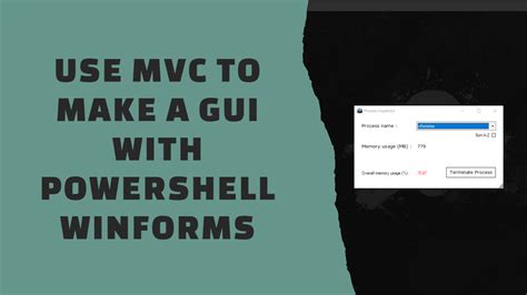 use mvc to make a gui with powershell winforms