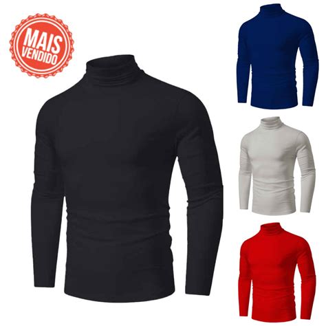 Camisa Blusa Masculina Manga Longa Camiseta Segunda Pele Proteção Solar
