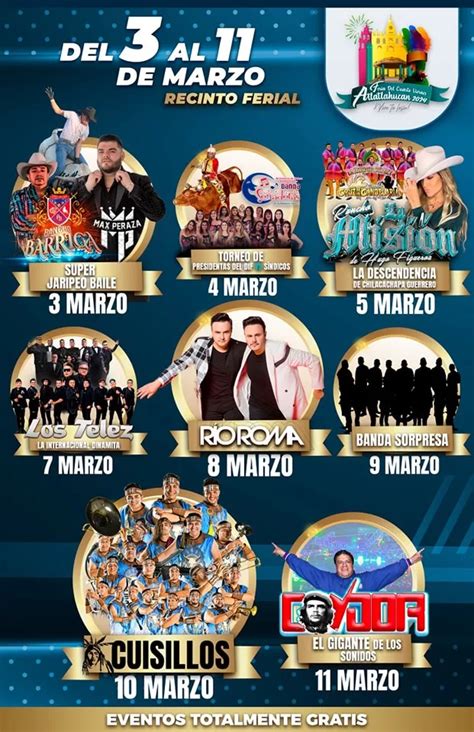 Feria del Cuarto Viernes Atlatlahucan 2024 Ferias y Conciertos en México
