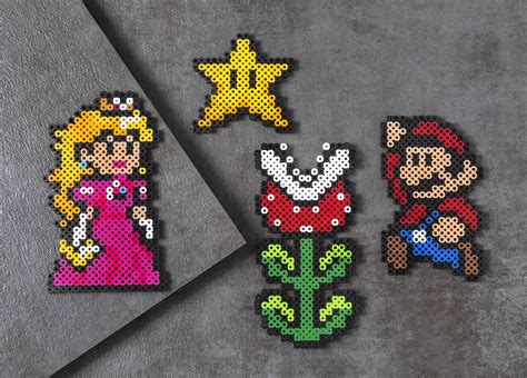 Mario Super Mario Rpg Perler Bead Sprite Magnet Super Nintendo Lupon