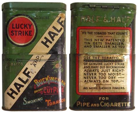 Lucky Strike Tobacco Tins Antique Tobacco Tins Collectibles