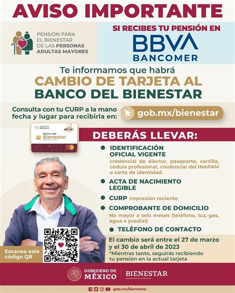Inicia el cambio de tarjetas para cobrar la pensión de adultos mayores