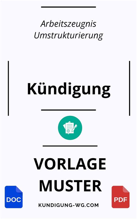 Arbeitszeugnis Kündigung Wegen Umstrukturierung Muster und Vorlage