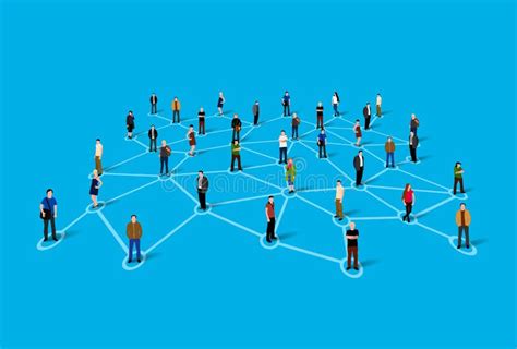 Gente De Conexión Concepto Social De La Red Ilustración del Vector
