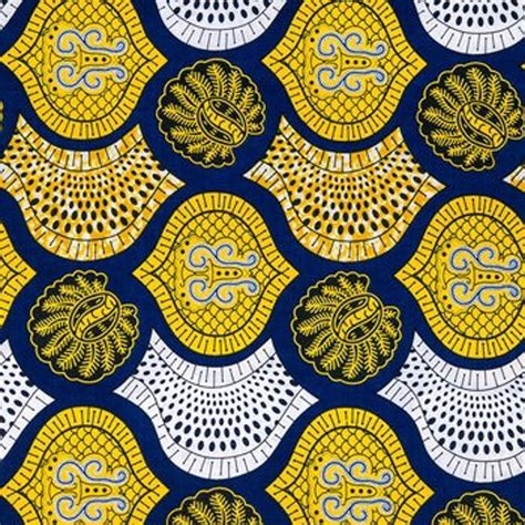 Blue Yellow Ankara Etsy