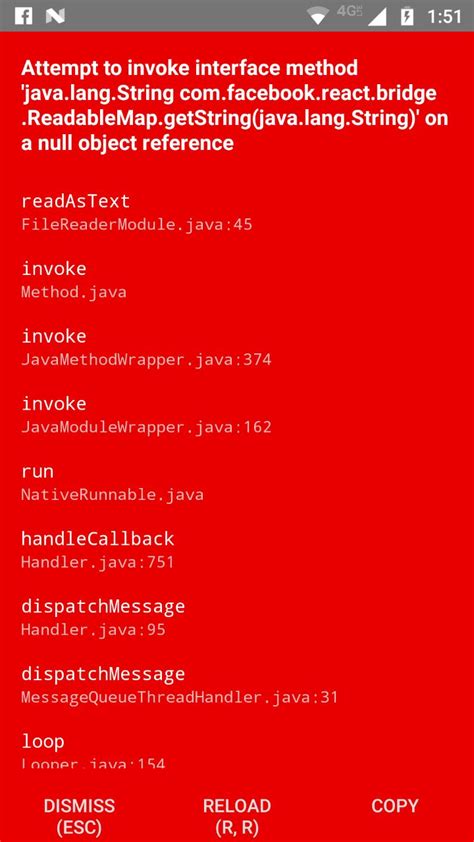 Android Solve Attempt To Invoke Interface Method Java Lang String