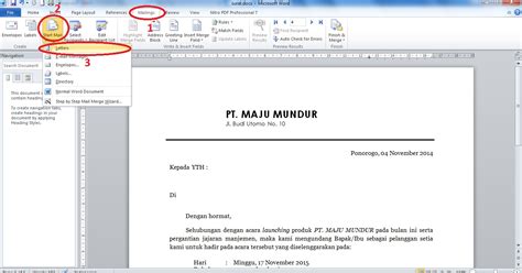 Cara Membuat Mail Merge Di Microsoft Word Vendidit Blog