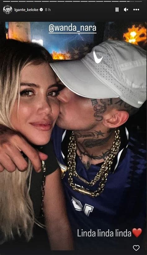 Las Fotos A Los Besos De Wanda Nara Y L Gante En Un Boliche Linda
