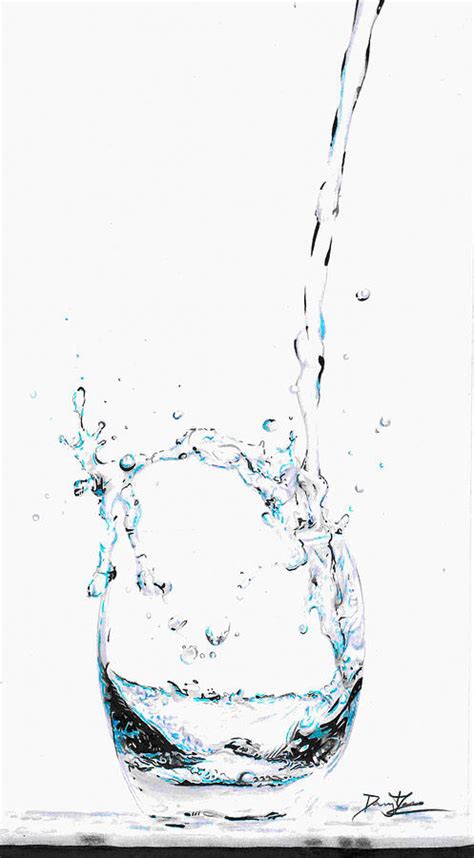 Water Drop Splash Drawing