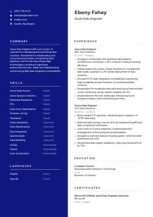 Azure Data Engineer Resume Example