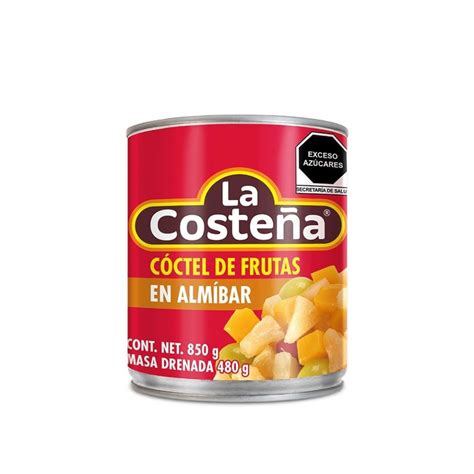 Coctel de frutas en almíbar La Costeña 850 g Walmart