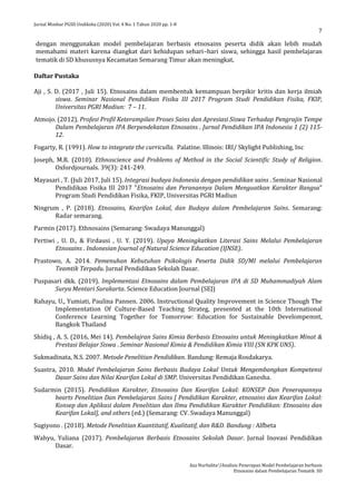 Model Pembelajaran Berbasis Etnosains Pdf
