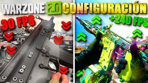 La Configuracion Para Tener Mas Fps Warzone Consola Pc Mejor