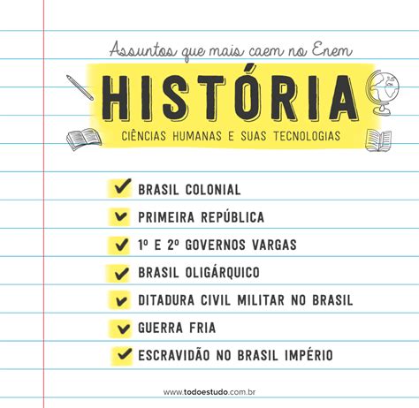 O Que Mais Cai No Enem Em Historia BRAINCP