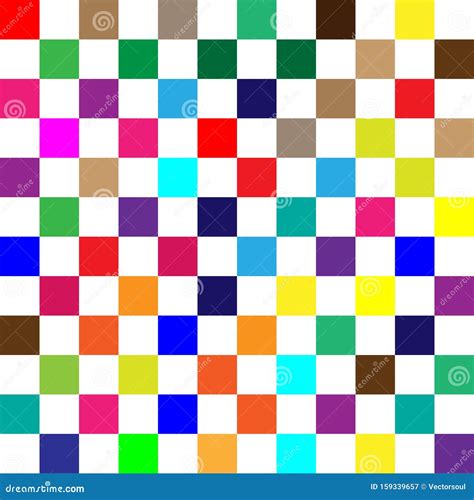 Seamless Random Squares Mosaic Tiles Pixelated Pixels Colorful