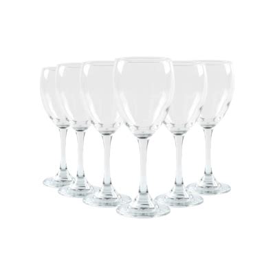 CRISTAR Pack Display 6 Copas Para Vino Tinto 300cc Modelo Versalles