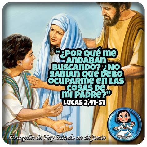 Laurita Pasión en Instagram Evangelio de Hoy Sabado 20 de Junio