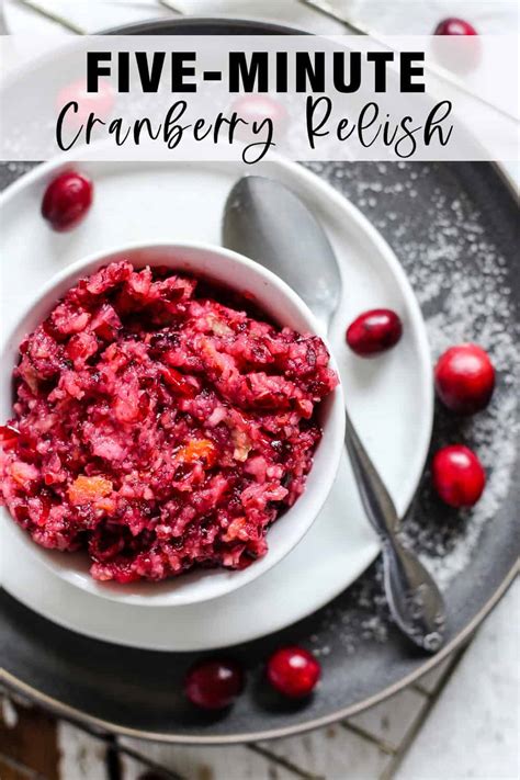 Five Minute Cranberry Relish Lower Sugar Roots And Radishes