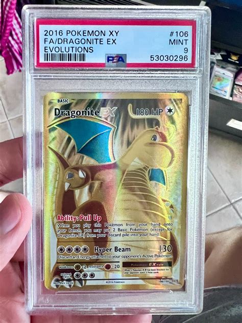 Psa Dragonite Ex Full Art Xy Evolutions Ultra Rare Hobbies