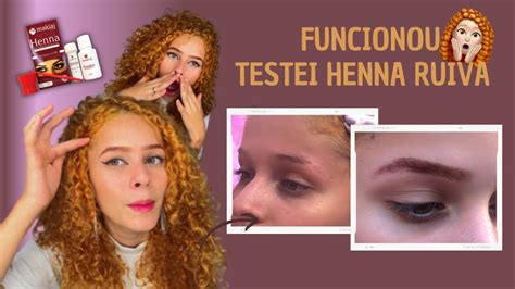 Como Aplicar Henna Makiaj Como Pintar As Sobrancelhas De Ruivo